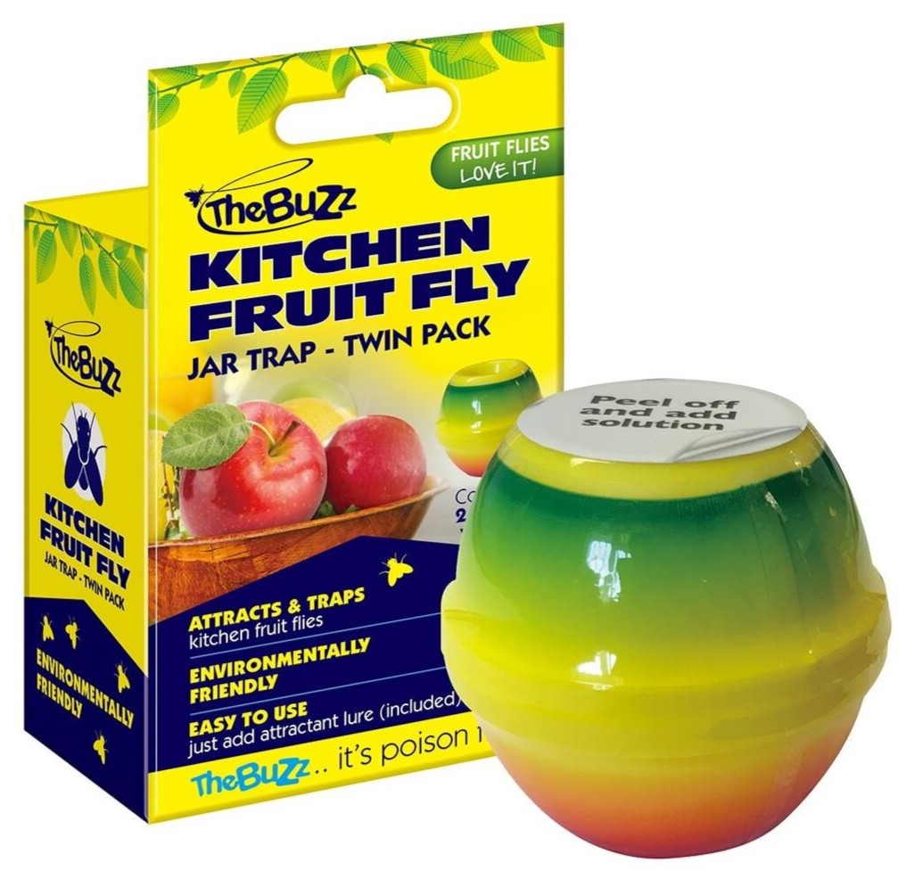 The Buzz Kitchen Fruit Fly Trap (2 Pack) - Enfield Produce