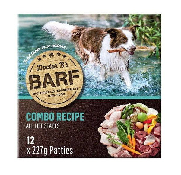 Dr B's Barf Dog Food -Combo 2.7kg 12 x 227g - Enfield Produce