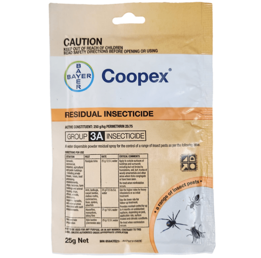 Coopex Residual Insecticide Powder 25 grams - Enfield Produce