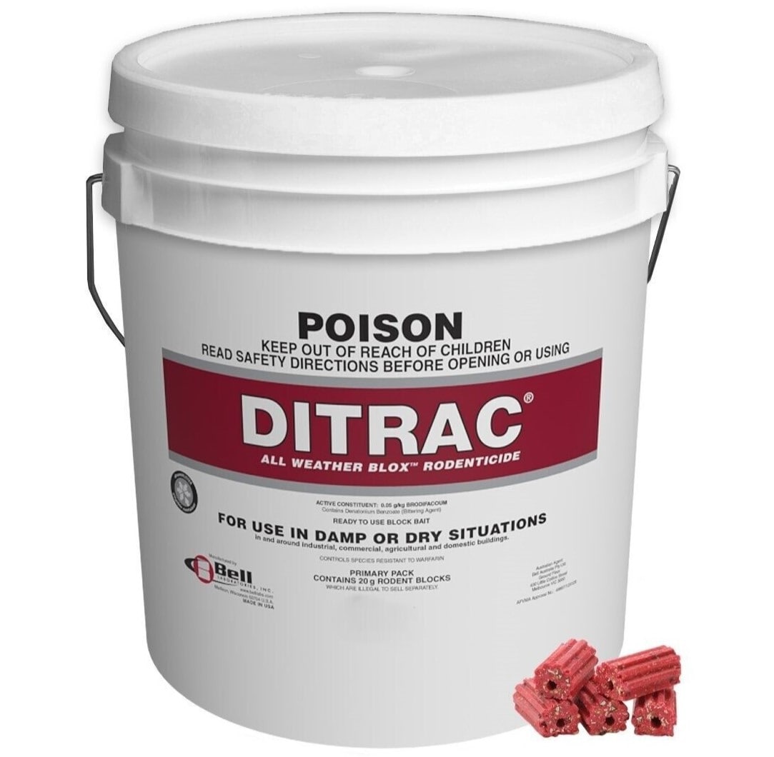 Ditrac All Weather Wax Blox (Rat & Mouse Bait & Poison) - Enfield Produce
