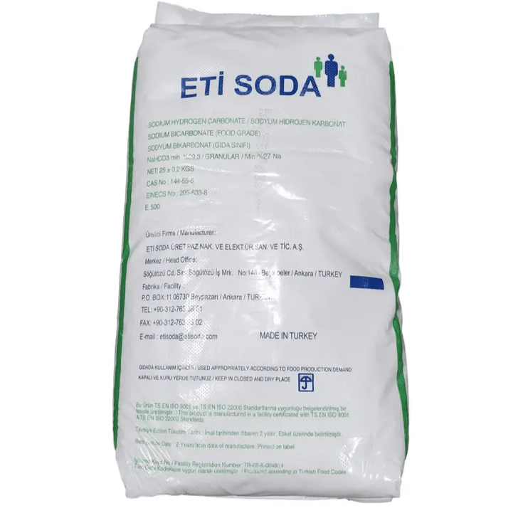 Sodium Bicarbonate FOOD GRADE 25kg | ETI Soda - Enfield Produce