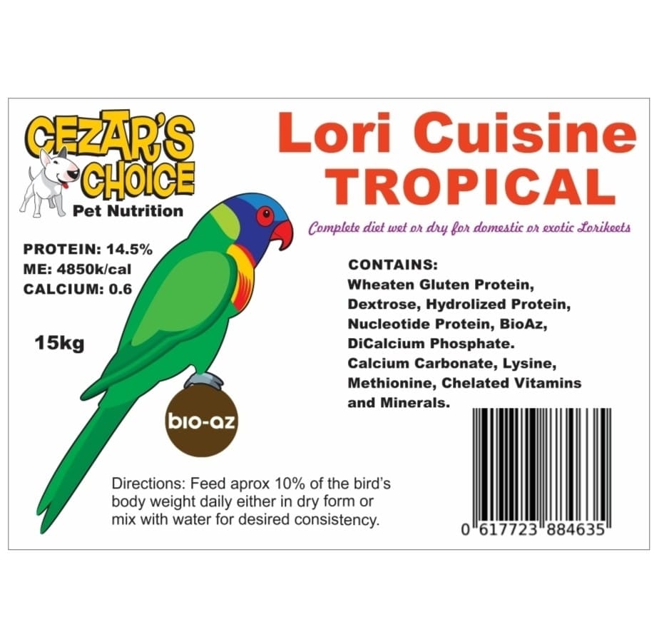 Lori Cuisine Lorikeet Food TROPICAL - Enfield Produce