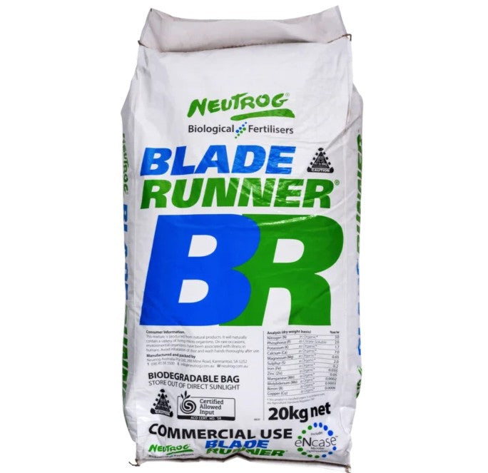 Neutrog Blade Runner 20kg | Lawn Fertiliser Granules - Enfield Produce