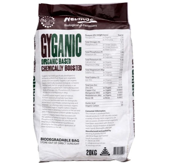 Neutrog Gyganic Fruit, Citrus, Vegetable & Flower Fertiliser 20kg ...