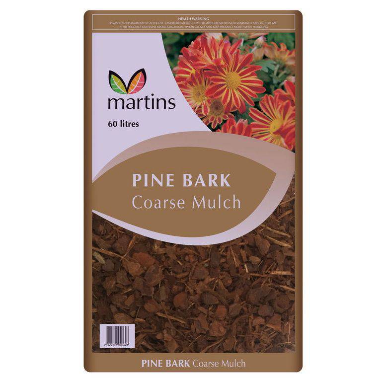 Martins Pine Bark Mulch 50 Litres COARSE GRADE - Enfield Produce
