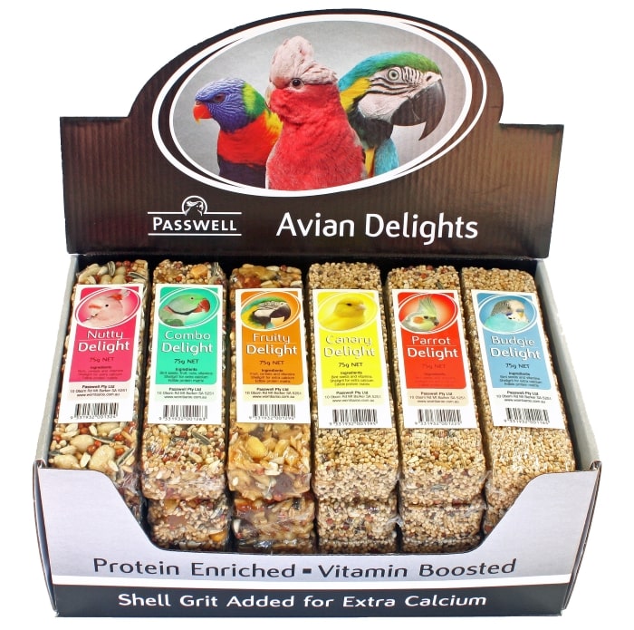 Passwell Avian Delight Treat Bars (Seed Blocks) 75 grams - Enfield Produce