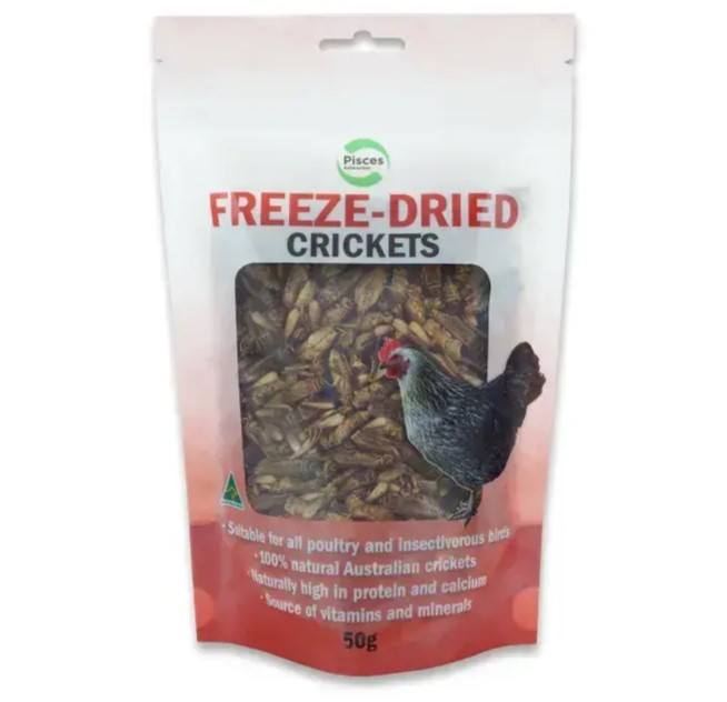 Pisces Freezedried Crickets 50g | Poultry Treat For Chickens - Enfield ...