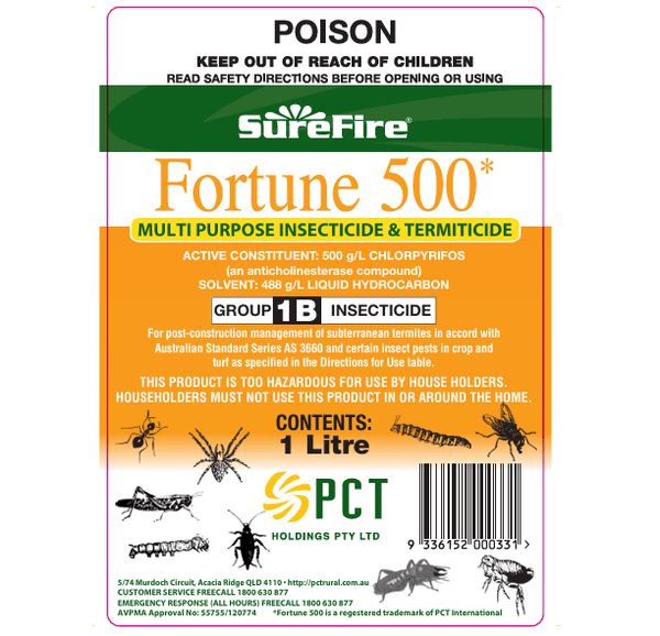 Surefire Fortune 500 Insecticide (Cockroach Killer) 1L - Enfield Produce
