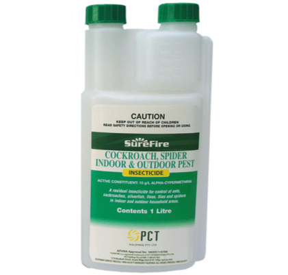 Surefire Cockroach, Spider Indoor & Outdoor Pest Insecticide 1L ...