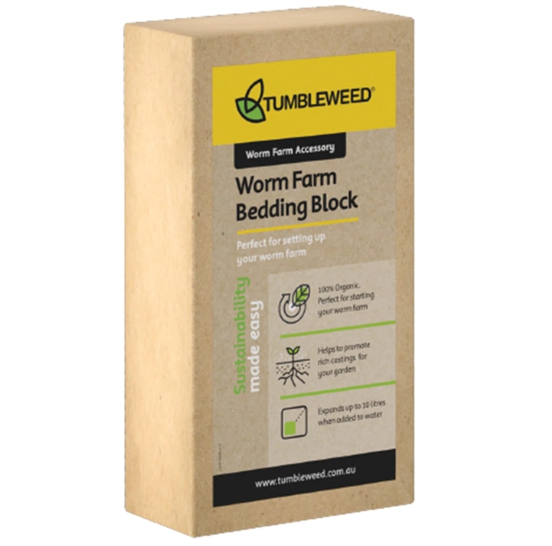 Worm Farm Bedding Coir Fibre Block (Tumbleweed) - Enfield Produce