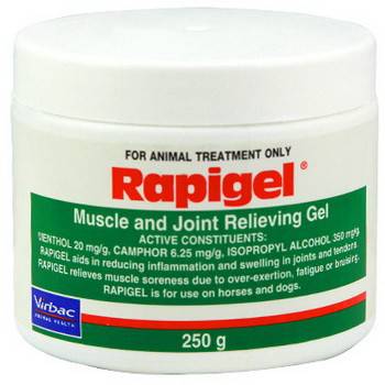 Virbac Rapigel: Muscle & Joint Relieving Gel 250g - Enfield Produce