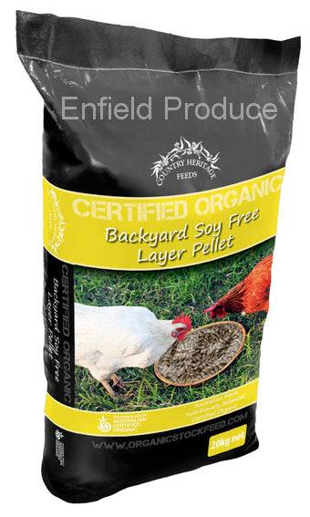 Organic Soy Free Layer Pellets Chicken Feed 20 kg - Enfield Produce